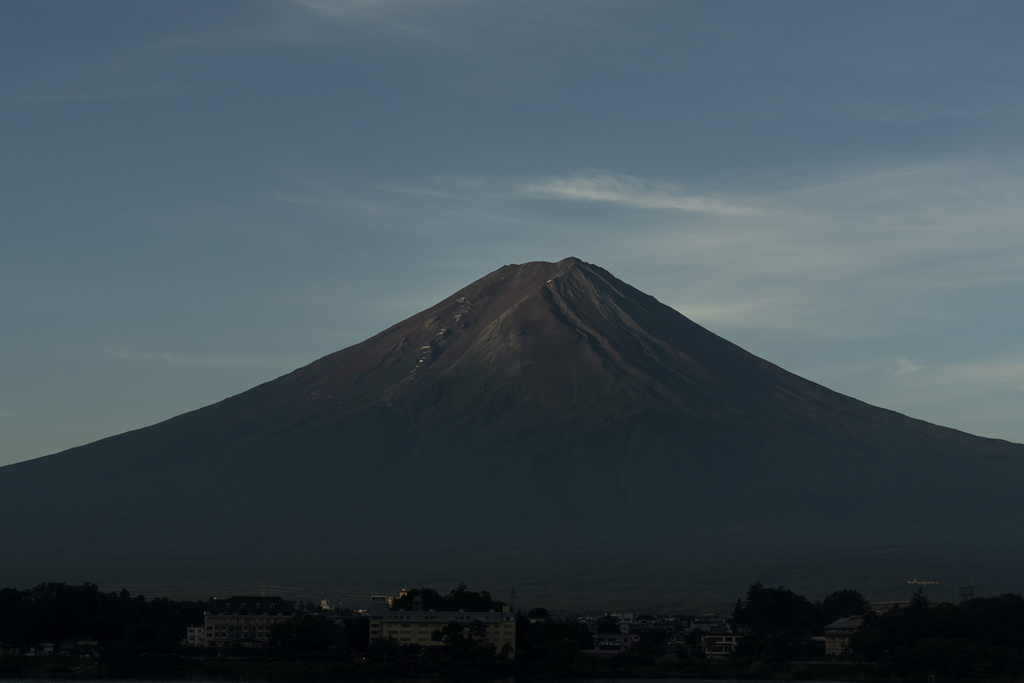 Mount Fuji is still without its iconic snowcap in November for the ...